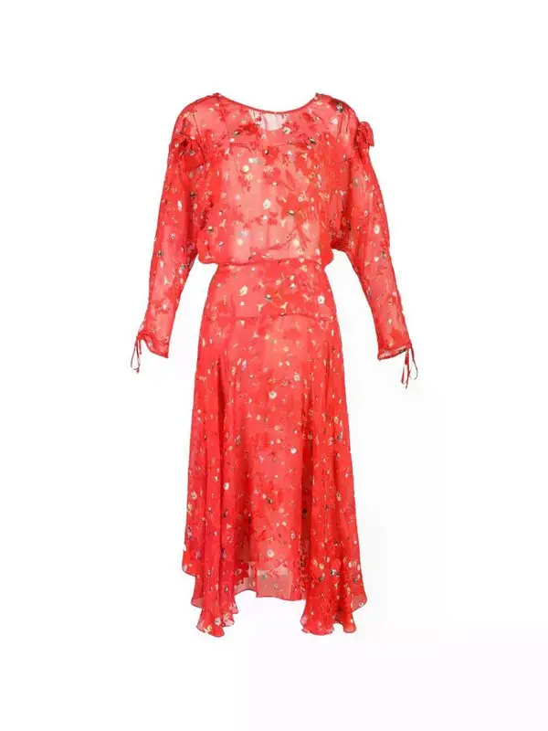 PREEN BY THORNTON BREGAZZI Floral-printed Midi Dress