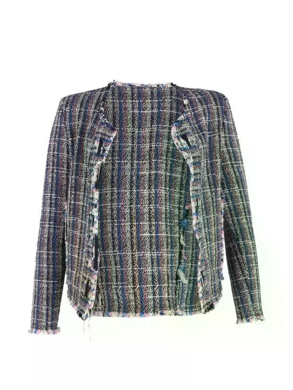 IRO PARIS Tartan Open-front Jacket