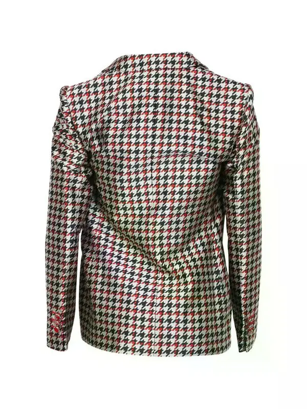 Giorgio Armani Houndstooth-pattern Silk Blazer