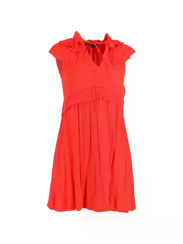 Maje Ruffled Mini Dress