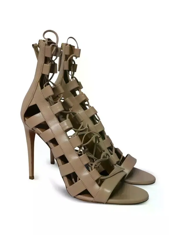 AQUAZZURA Lace-up Leather Sandals