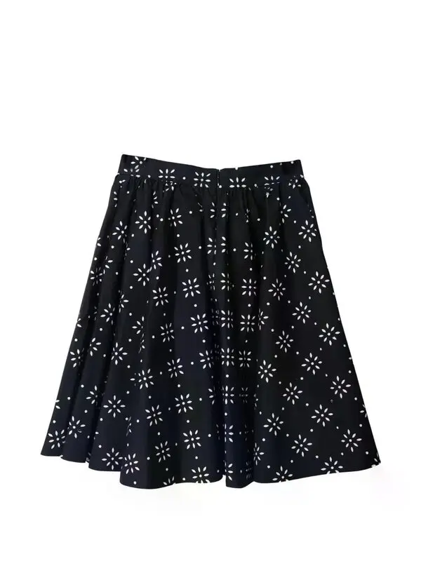 MSGM Flower-pattern A-line Skirt