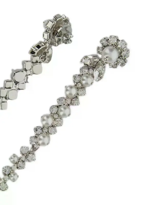 Simone Rocha Beaded Flower Drop Earrings