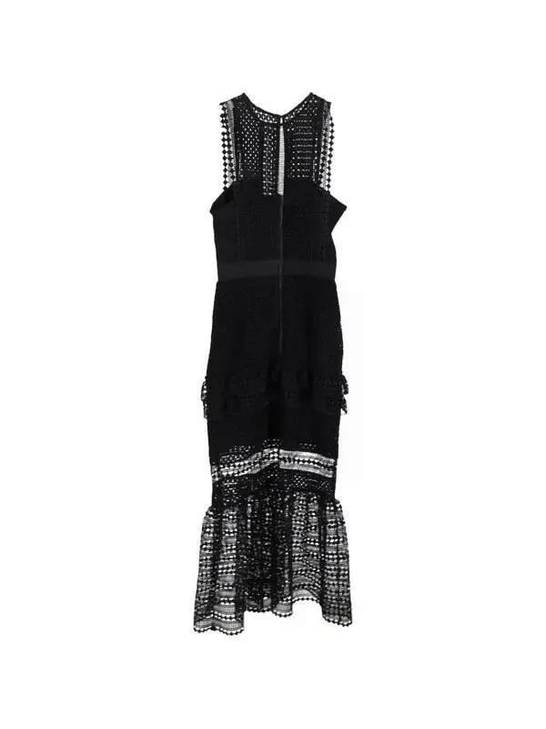 chinese dress ladies Pink Tailored Lace Midi Dress – self-portrait-US main image 0