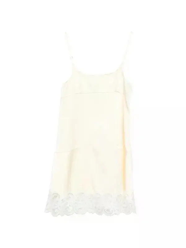 Stella McCartney Lace-trimmed Mini Dress - Neutrals