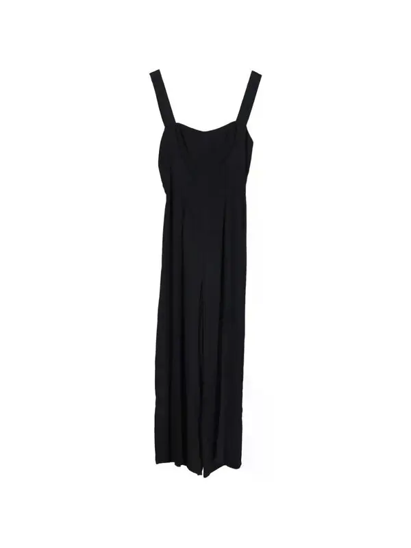 REFORMATION Square-neckline Sleeveless Jumpsuit - Black