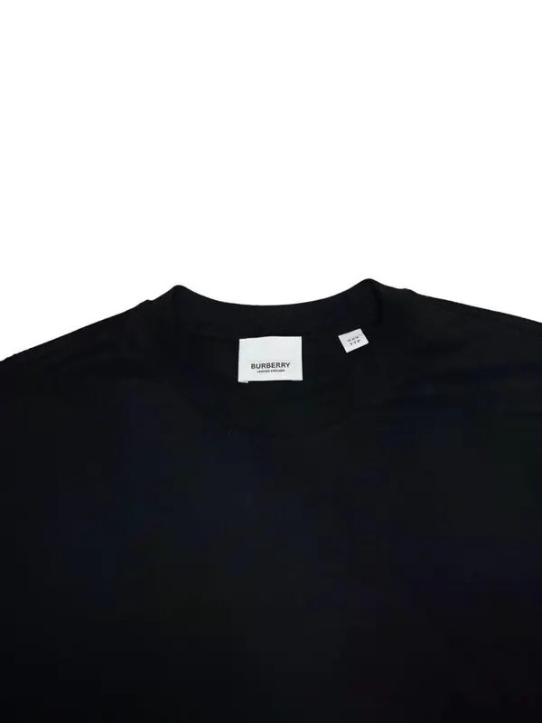 Burberry Striped Ruffled-sleeve Oversized T-shirt