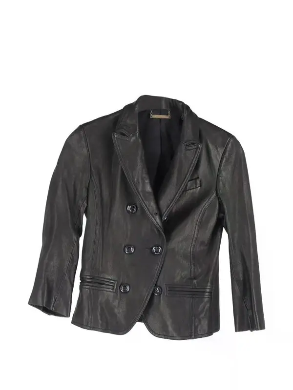 Diane Von Furstenberg Double-breasted Leather Jacket