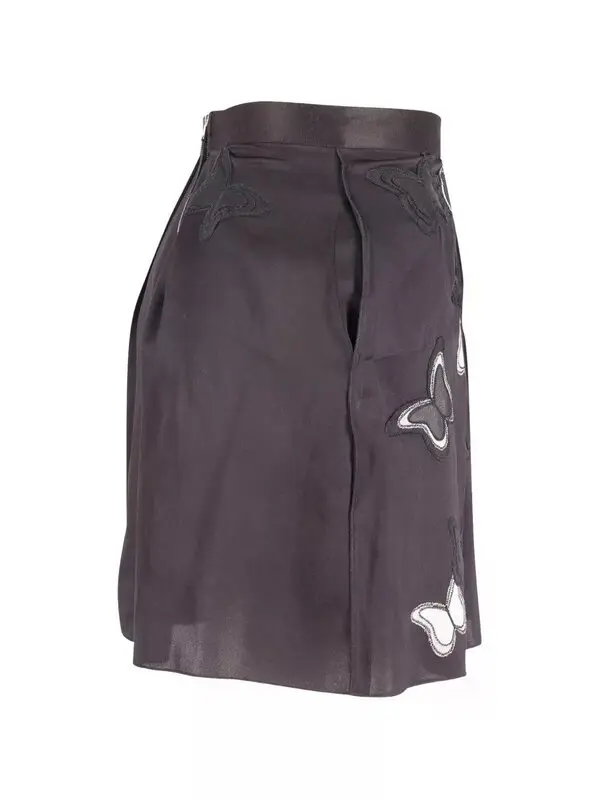 Dolce & Gabbana Butterfly-appliqué Pleated Mini Skirt