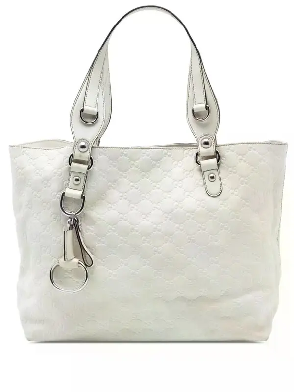 Gucci Sima Icon Bit Tote Bag - White