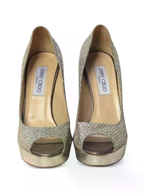 JIMMY CHOO Platform Peep-toe Pumps