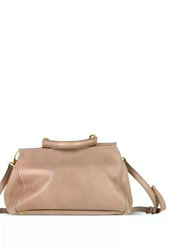 Dolce & Gabbana Large Sicily Leather Satchel - Brown