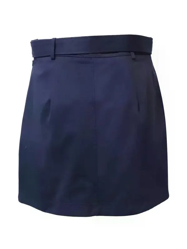 Alexa Chung Patch-pocket Belted Mini Skirt