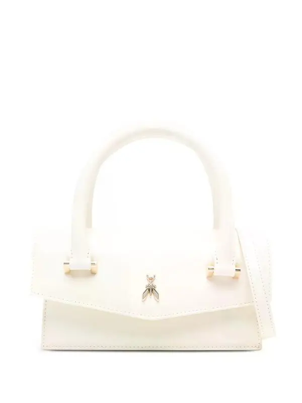 Patrizia Pepe Fly Bamby Logo Tote Bag - White