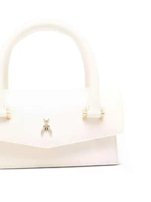 Patrizia Pepe Fly Bamby Logo Tote Bag - White