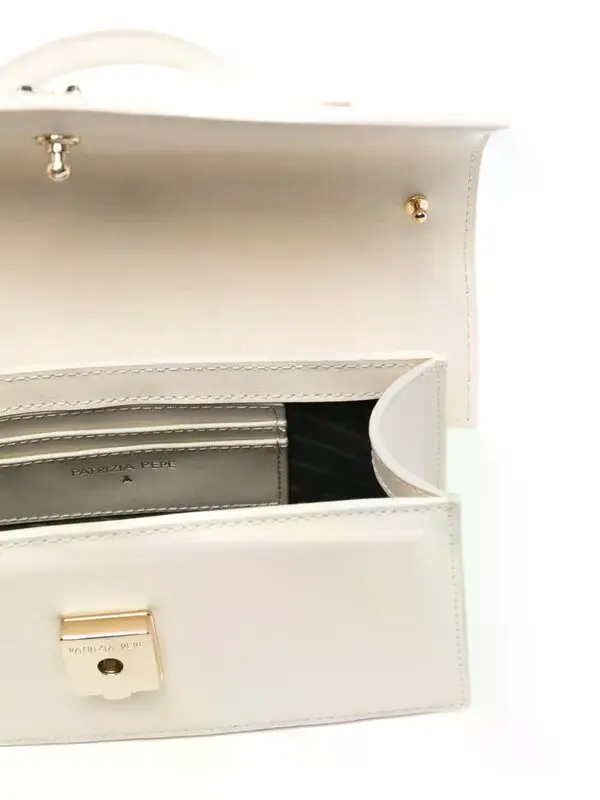 Patrizia Pepe Fly Bamby Logo Tote Bag - White
