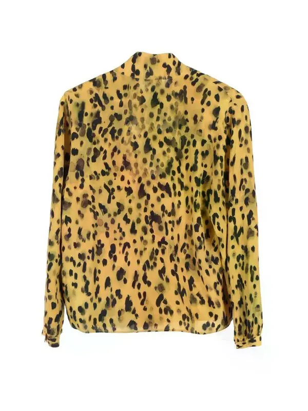 ANINE BING Animal-printed Button-front Shirt