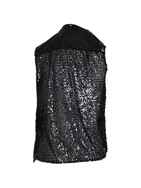 Victoria Beckham Sequin-embellished Asymmetric Blouse
