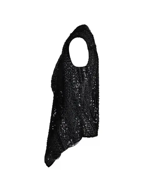 Victoria Beckham Sequin-embellished Asymmetric Blouse