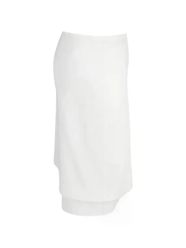 Prada Asymmetric Cotton Skirt