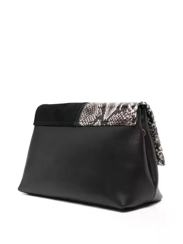 Manu Atelier The Fold Snakeskin-pattern Clutch Bag