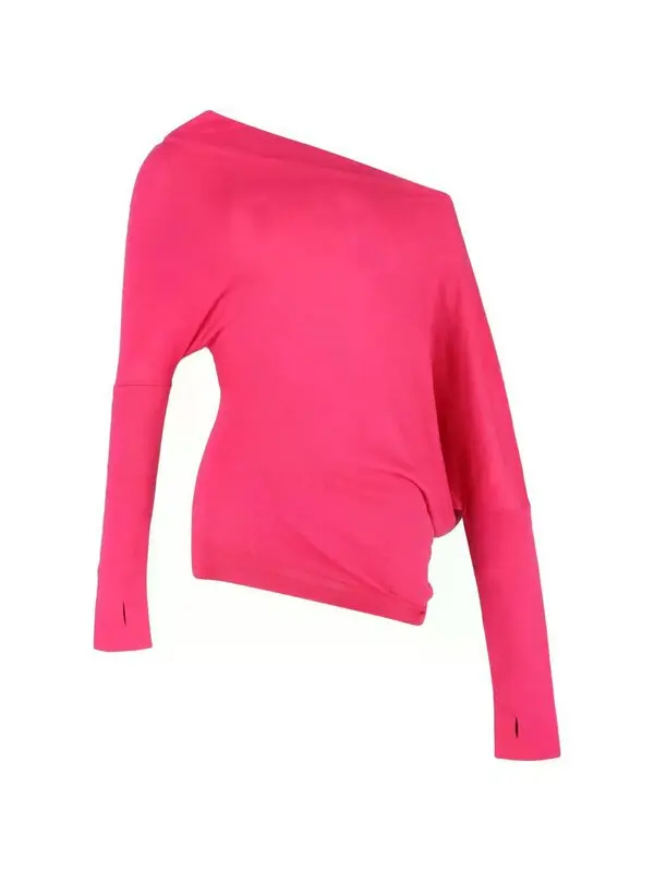 TOM FORD Asymmetric One-shoulder Top - Pink