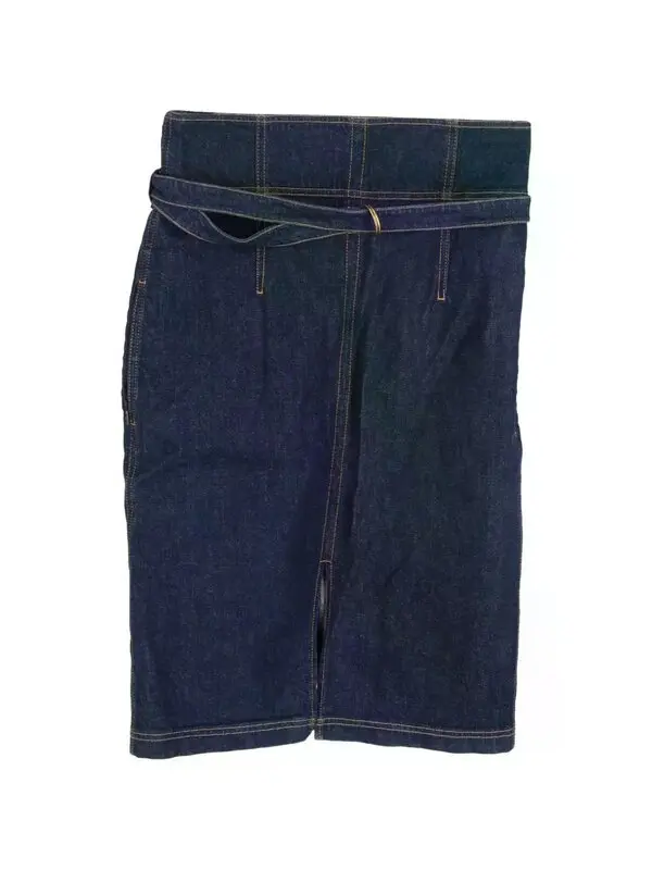 Philosophy Di Lorenzo Serafini Belted Denim Mini Skirt