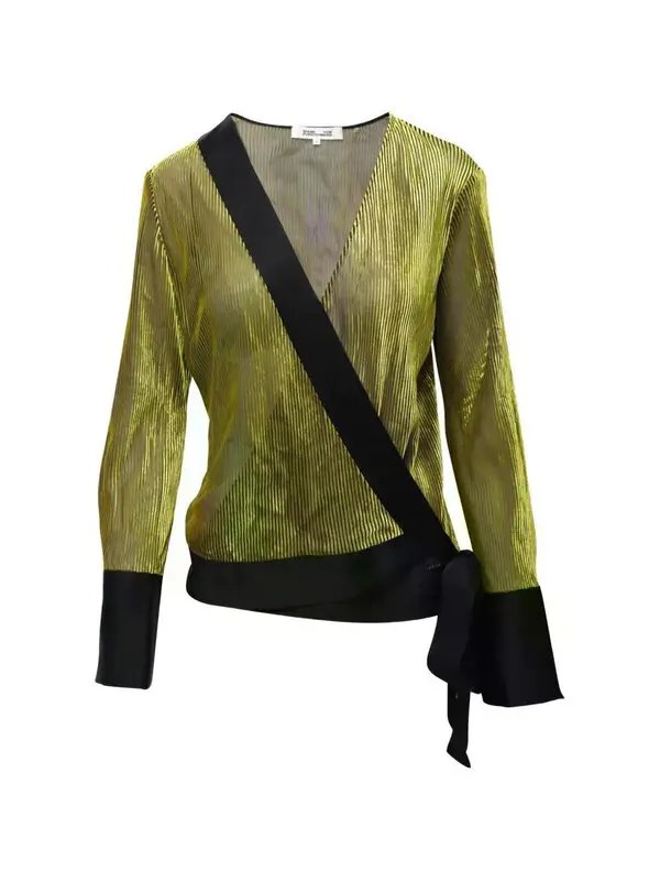Diane Von Furstenberg Wrap Dolman-sleeve Top