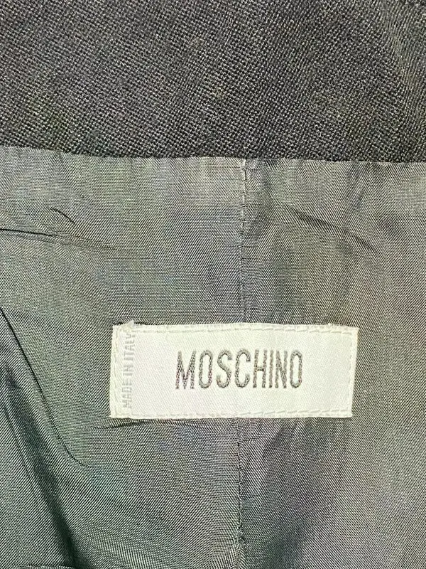 Moschino Velvet Oversized Vest Mini Dress