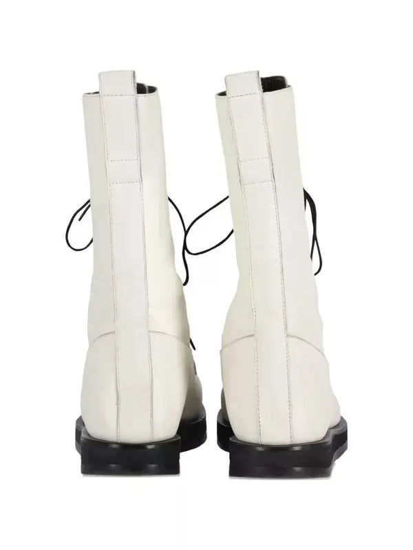 THE ROW Patty Lace-up Leather Boots