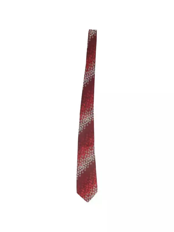 Kenzo Floral-embroidery Tie - Red