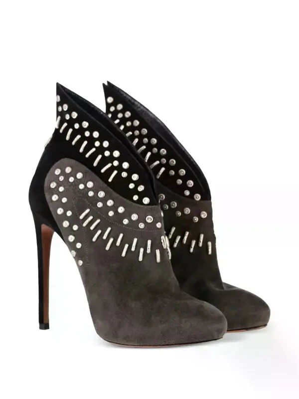 Alaïa Winged Stud-embellished Ankle Boots