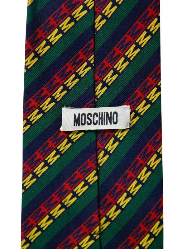 Moschino Striped-pattern Silk Neck Tie