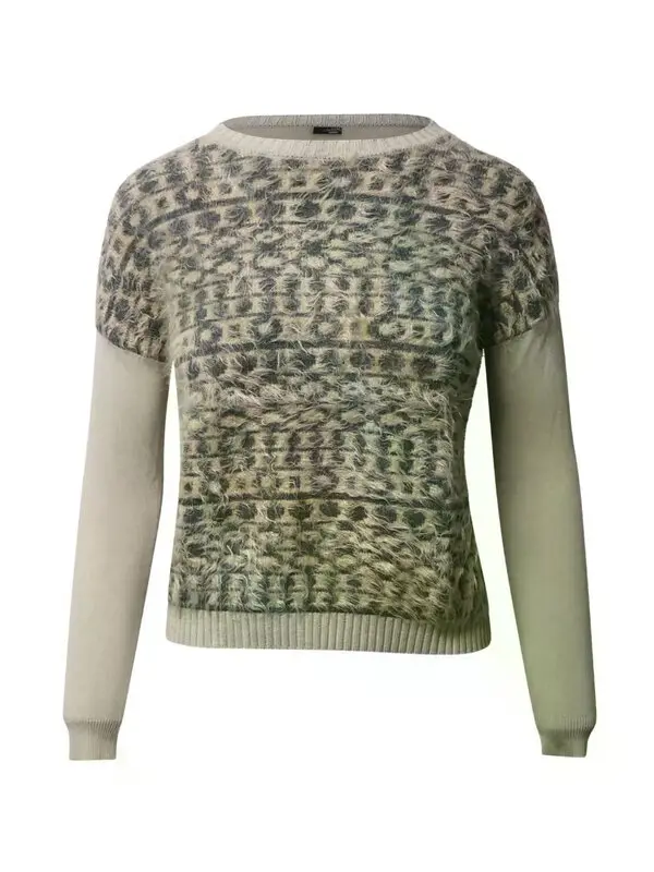 Max Mara Paneled Crew-neck Sweater