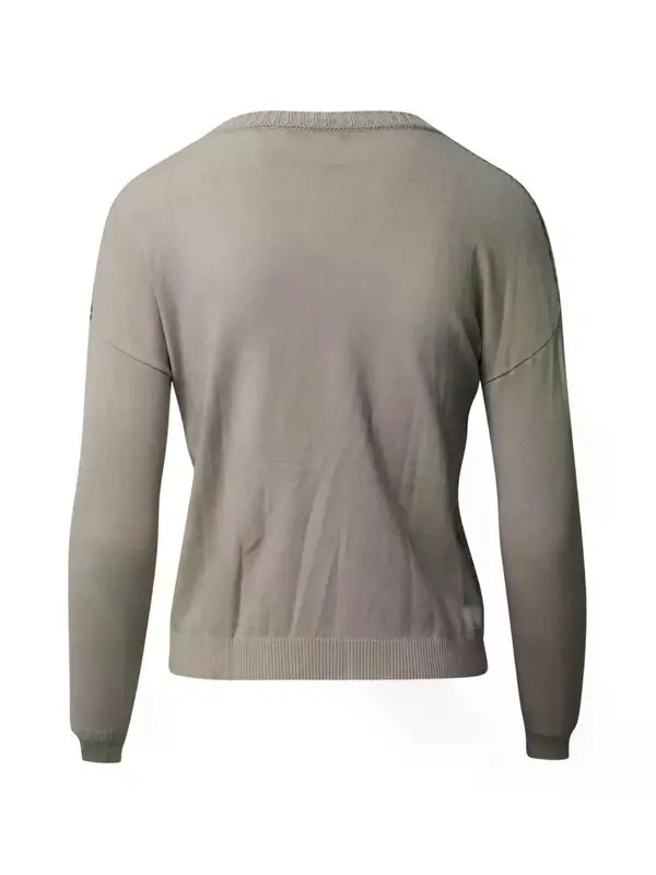 Max Mara Paneled Crew-neck Sweater