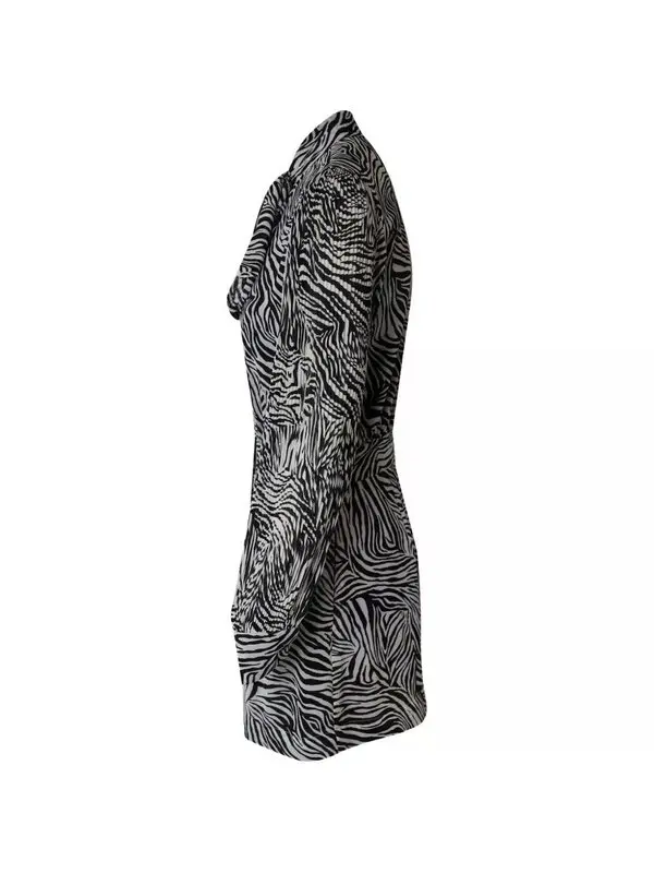 Michael Kors Animal Print Pussy-bow Playsuit