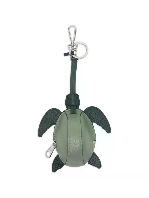 Mulberry Turtle Zip-around Keyring - Green