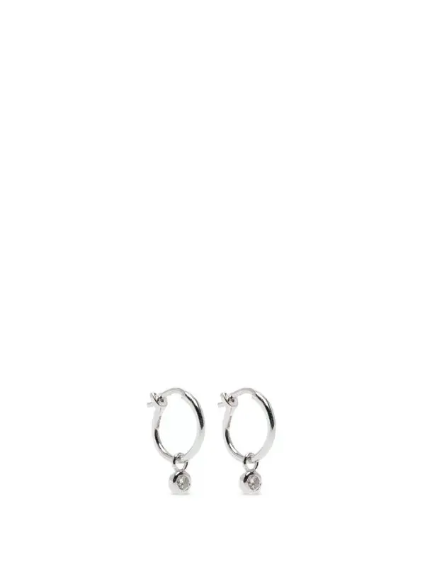 MISSOMA Charm Mini Hoop Earrings - Silver
