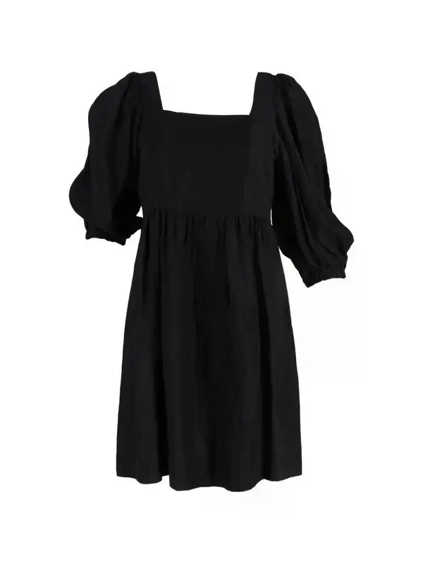 Ba&sh Palavia Square-neck Puff-sleeve Mini Dress