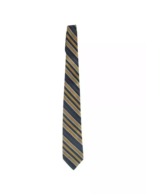 Valentino Garavani Striped Silk Neck Tie - Blue