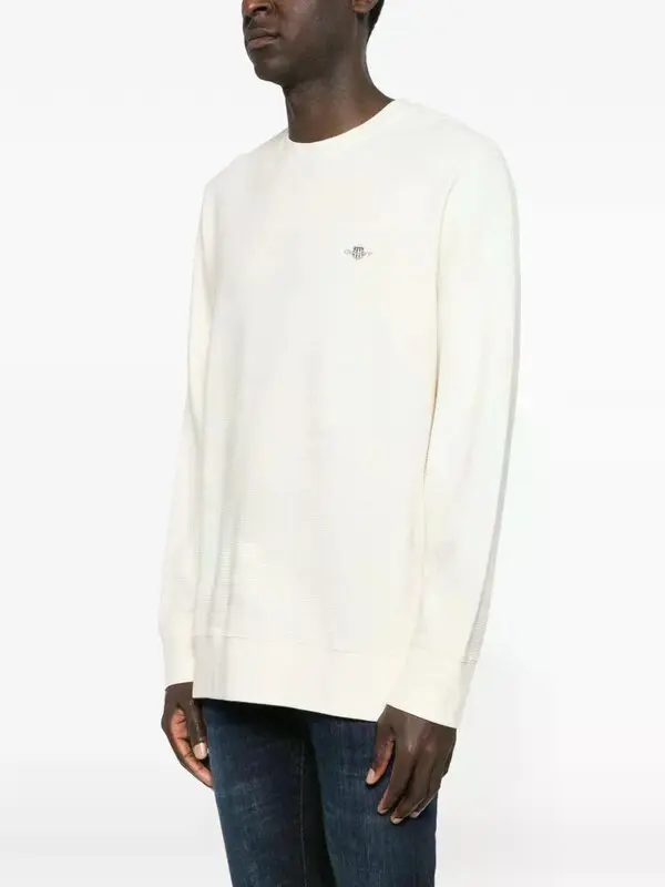Gant Textured Logo Sweatshirt