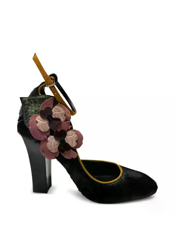 FABRIZIO VITI Floral Appliqué Pumps