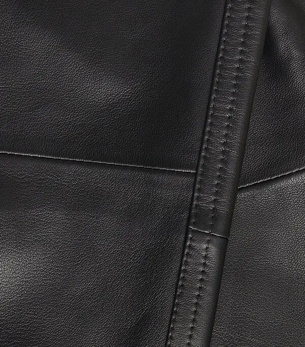 Vince Leather Straight-leg Trousers