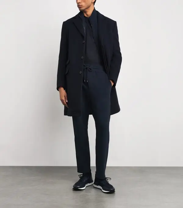 Pal Zileri Cotton-blend Drawstring Sweatpants