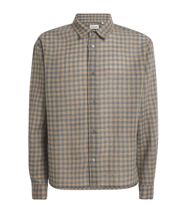 FRAME Virgin Wool Check Shirt