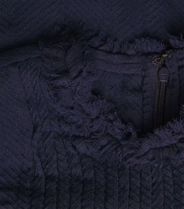 Ulla Johnson Karlyn Wool Blouse With Puff Sleeves - Navy