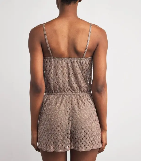 Missoni Metallic-trim Playsuit