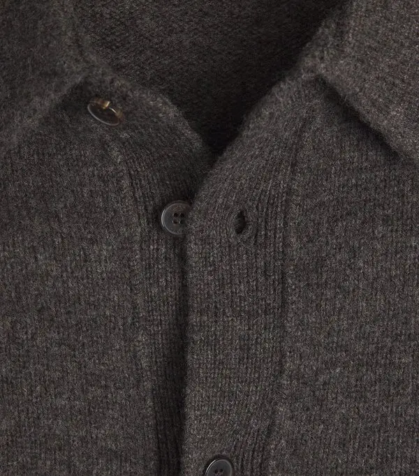 FRAME Yak-merino Wool Cardigan - Brown