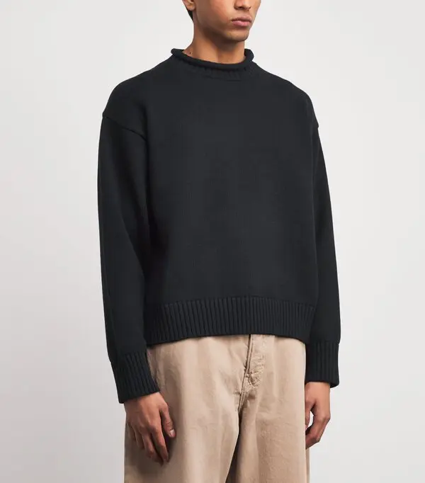 Studio Nicholson Merino Wool-cotton Sweater