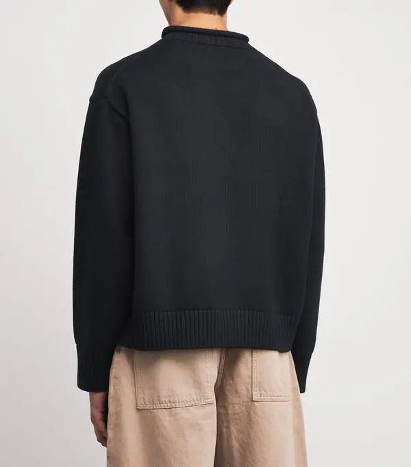 Studio Nicholson Merino Wool-cotton Sweater